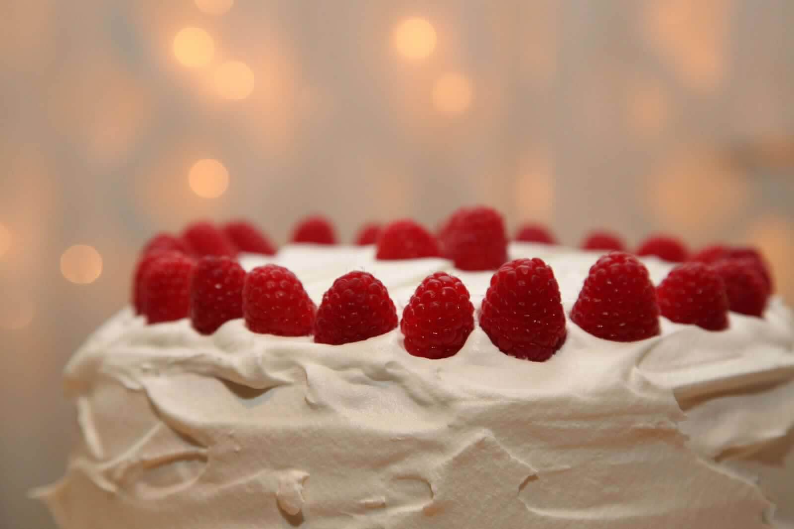Raspberry Champagne Cream Cake - A Chick And Her Garden