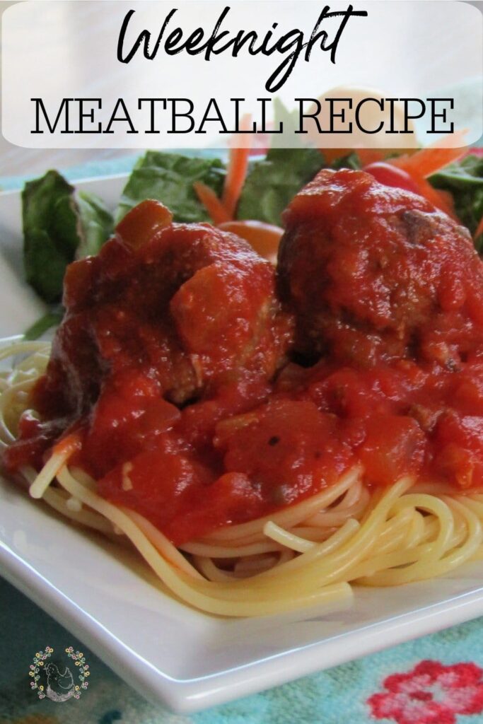 Not Pop Pop's Meatball Recipe - A Chick And Her Garden