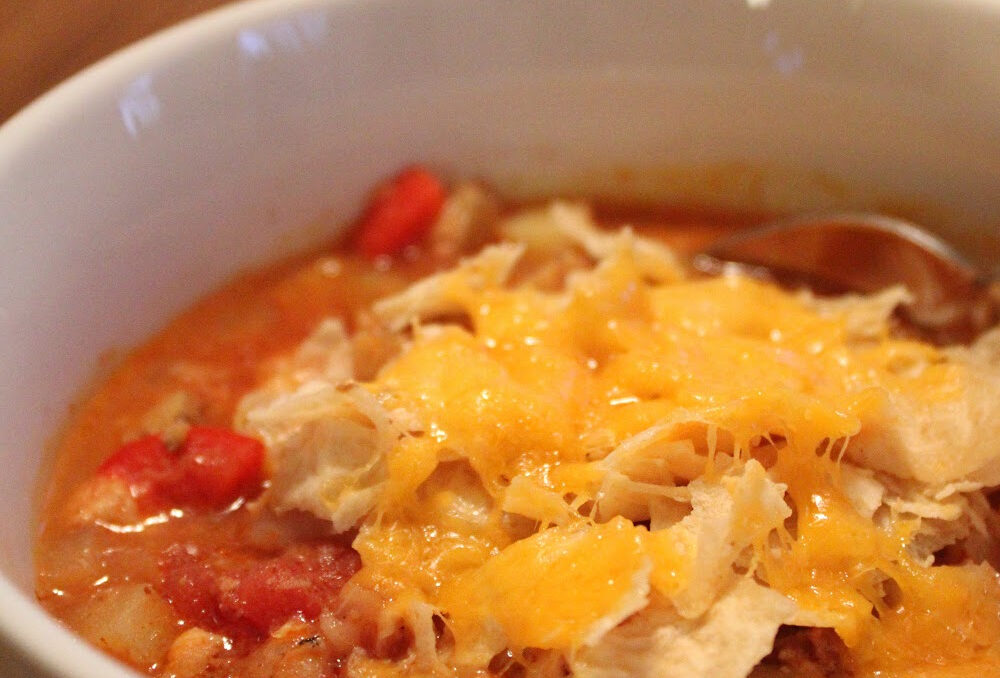 Chicken Chorizo Tortilla Stoup - A Chick And Her Garden